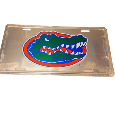MLB Florida Gators Metal License Plate Retro Chrome Embossed Florida ...