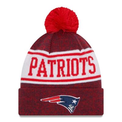 New England Patriots New Era Men's NFL Sideline Pom Knit hat beanie cap ...