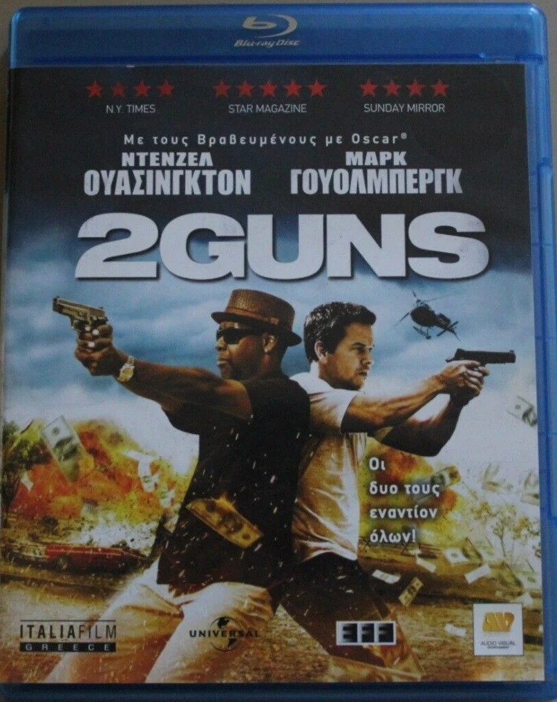 2 Guns Blu Ray Poster