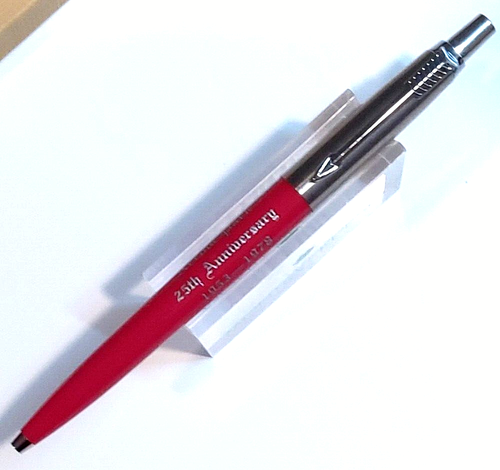 Vintage Parker Jotter ~ Arrow Park 25th Aniversary ~ 1978 Brass Threads ...