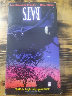 Bats Original VHS Tape Horror Movie VCR Lou Diamond Phillips Hollywood ...