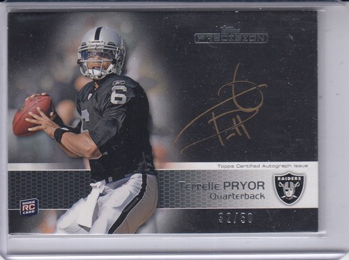 TERRELLE PRYOR 2011 Precision Rookie Autograph Gold Ink #133 RC 32/50 ...