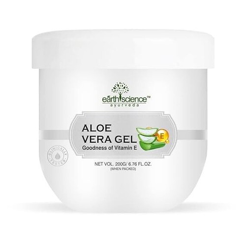 Earth Science Ayurveda Pure Aloe Vera Gel with Vitamin E Use for Face ...