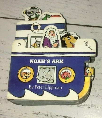 Noah's Ark Book HC Peter Lippman Mini House Workman Pop-Up Thick Bible ...
