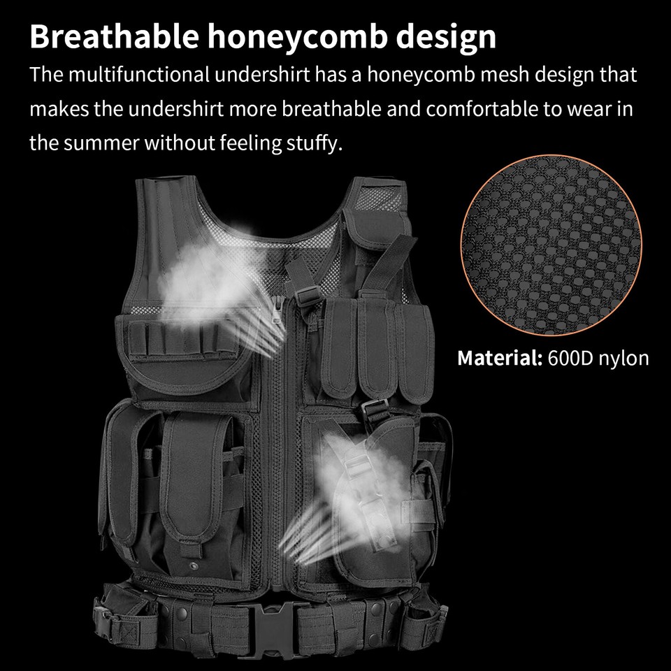 Tactical Vests Military Vests Multi-Pocket Organizer Vests Gun and Ammo ...