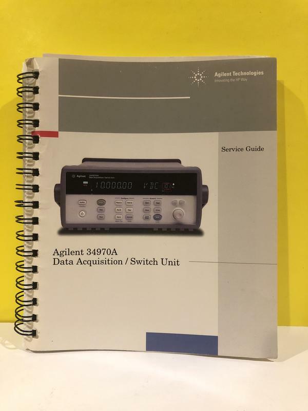 Agilent 34970-90011 34970A Data Acquisition/Switch Unit Service Guide ...
