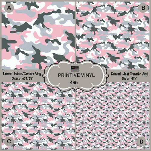 Military Camouflage Printed HTV, Oracal651, Siser, Craft Vinyl- 496 | eBay