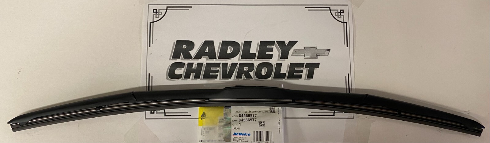 NEW GM OEM 20-21 CORVETTE WIPER WASHER COMPONENTS- WIPER BLADE LEFT GMC ...