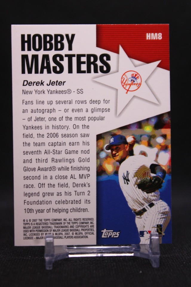 Derek Jeter #HM8 2007 Topps Hobby Masters New York Yankees | eBay