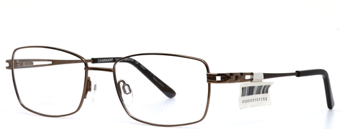 CHARMANT CH12163 BR Brown Womens Rectangle Full Rim Eyeglasses 53-17 ...