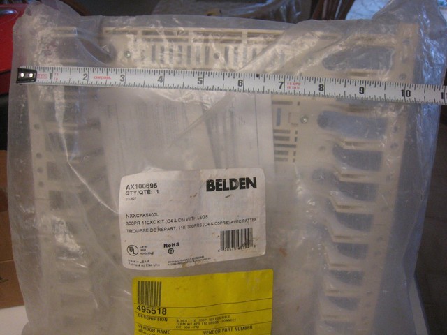 Belden AX100695 110 Cross-Connect Kit 300-pair with 5-pair Connecting ...