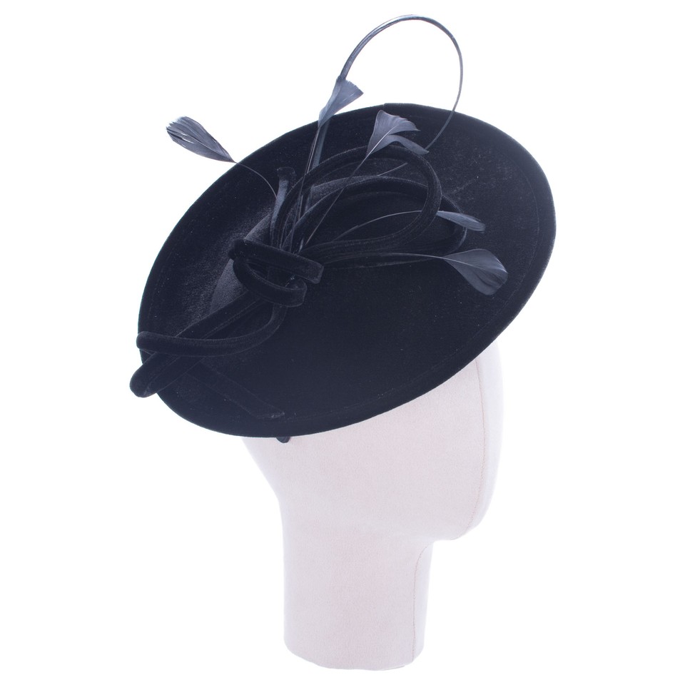 Elegant Womens Loop Velvet Wedding Occasion Church Fascinator Headpiece ...