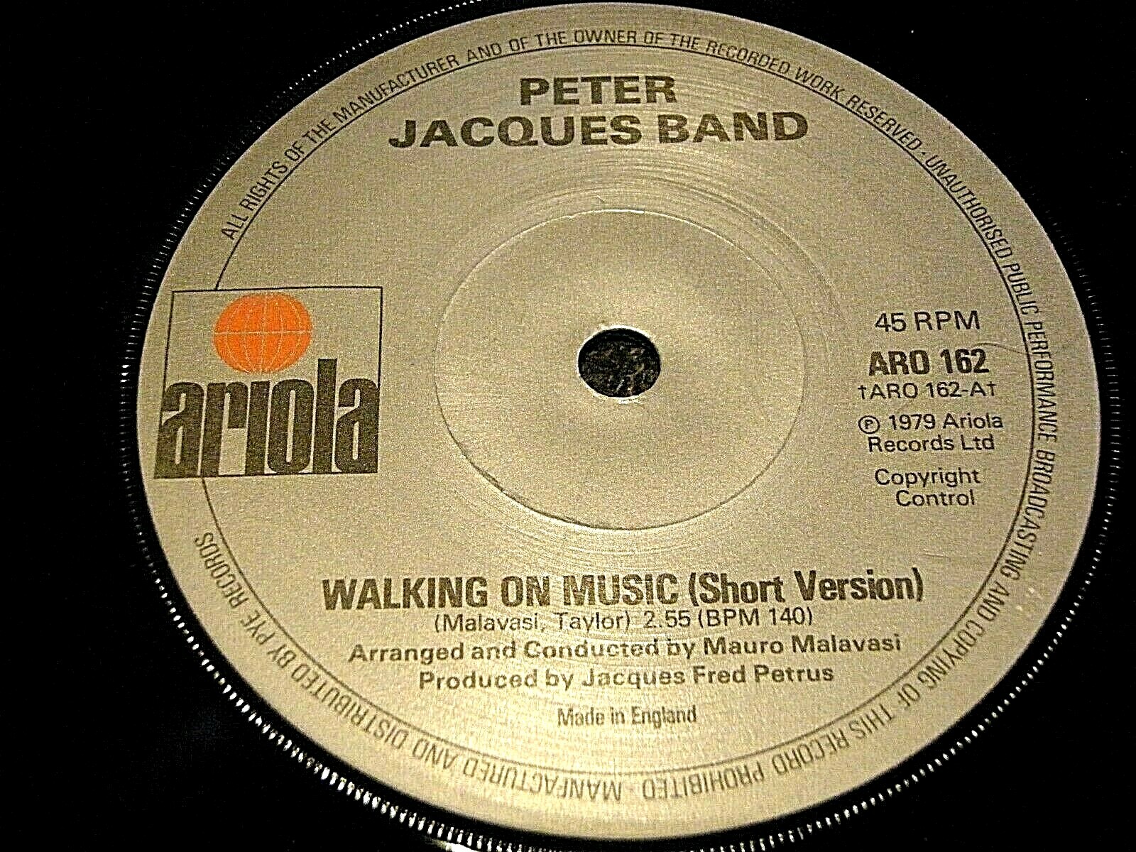 PETER JACQUES BAND - WALKING ON MUSIC 7" VINYL | eBay
