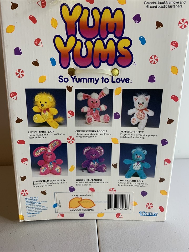 Vintage Hallmark Yum Yums Lucky Lemon Lion Yellow Plush 13" Stuffed ...