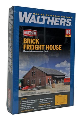 Walthers Cornerstone HO Brick Freight House Building Kit 933-2954 | eBay