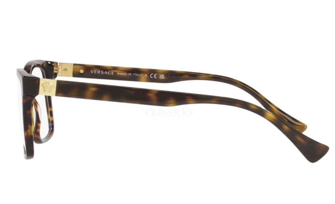 New Versace Reading Glasses MOD. 3328 108 56-16 150 Tortoise Gold ...