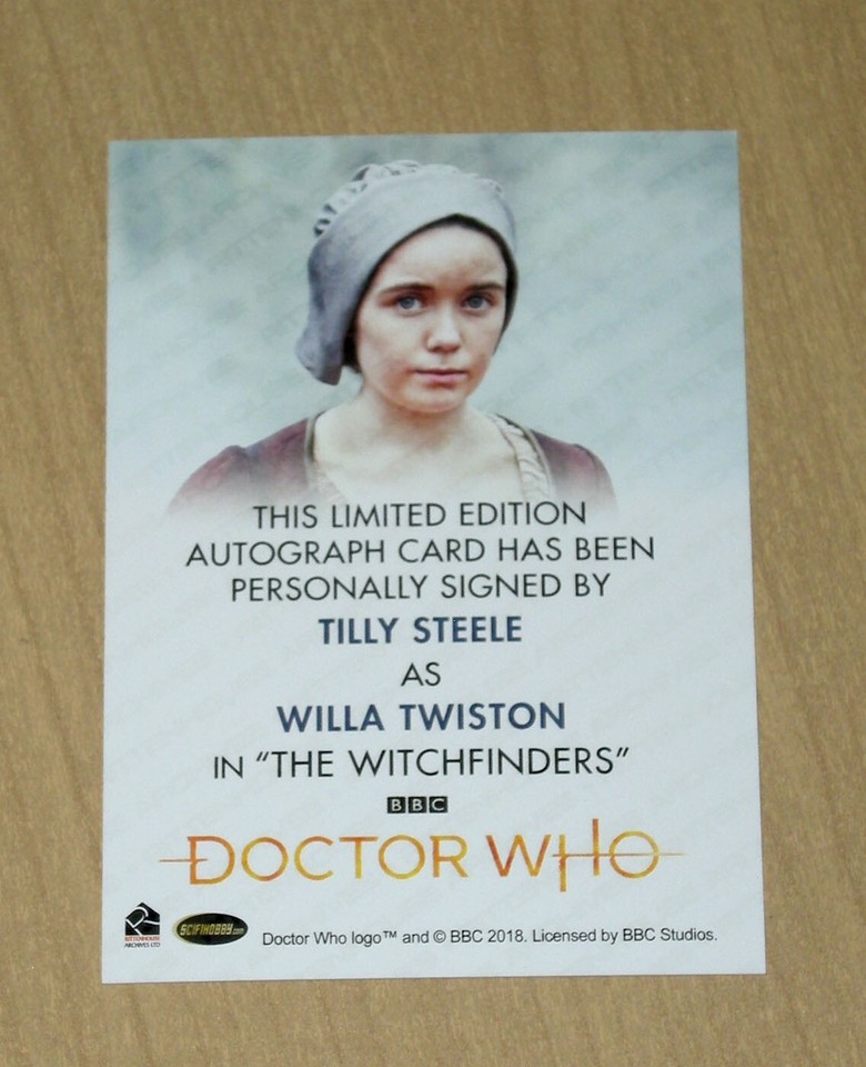 2022 Rittenhouse Doctor Who Series 11/12 autograph auto Tilly Steele as ...