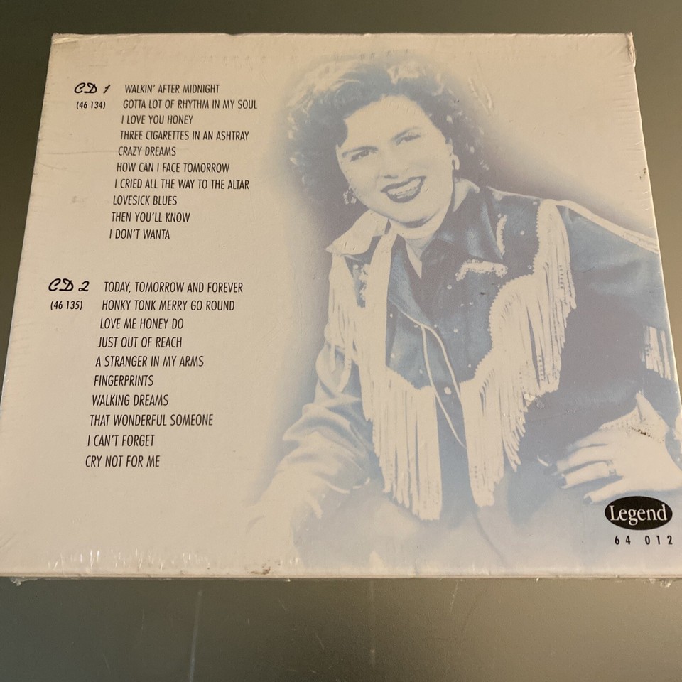 Patsy Cline 5 LOT: SEALED Legend 2 Disc CD & Self Titled, Greatest Hits ...