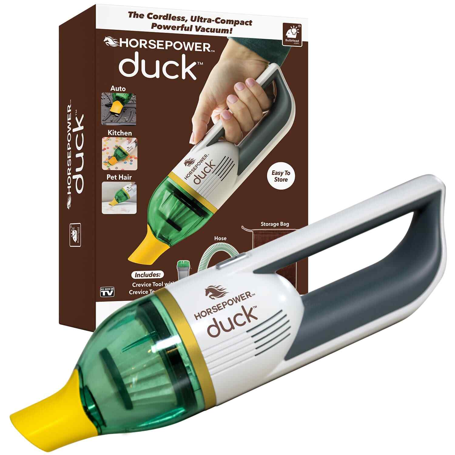 Horsepower Duck Vacuum Gold Edition With Upgraded Battery, AS-SEEN-ON-TV
