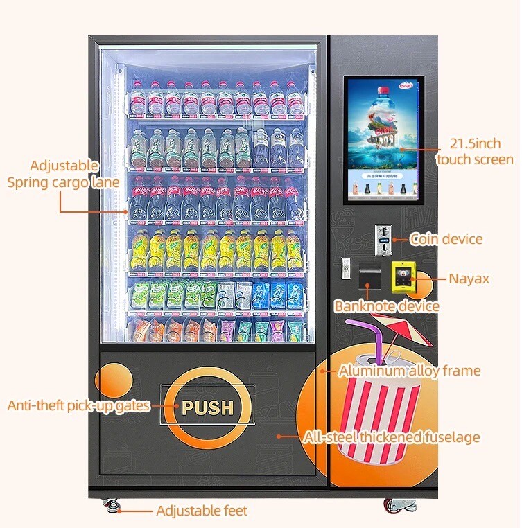 NEW Vending Machine Cooling Snack Drinks with Touchscreen & Card Reader ...