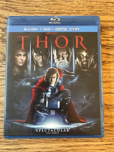 Thor (Blu-ray/DVD,2011) Discs Never Watched NO CODE Portman Hemsworth ...
