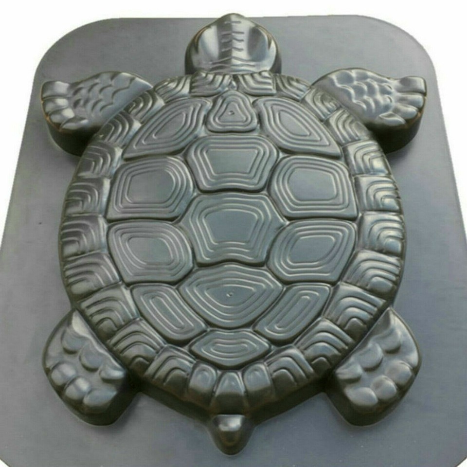 Turtle Concrete Plaster Mold Stepping Stone Cement Mould Garden ...