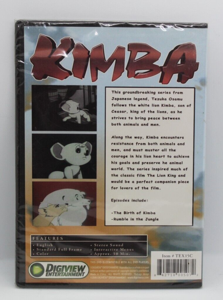 Kimba the Lion Vol. 1 DVD Sealed | eBay