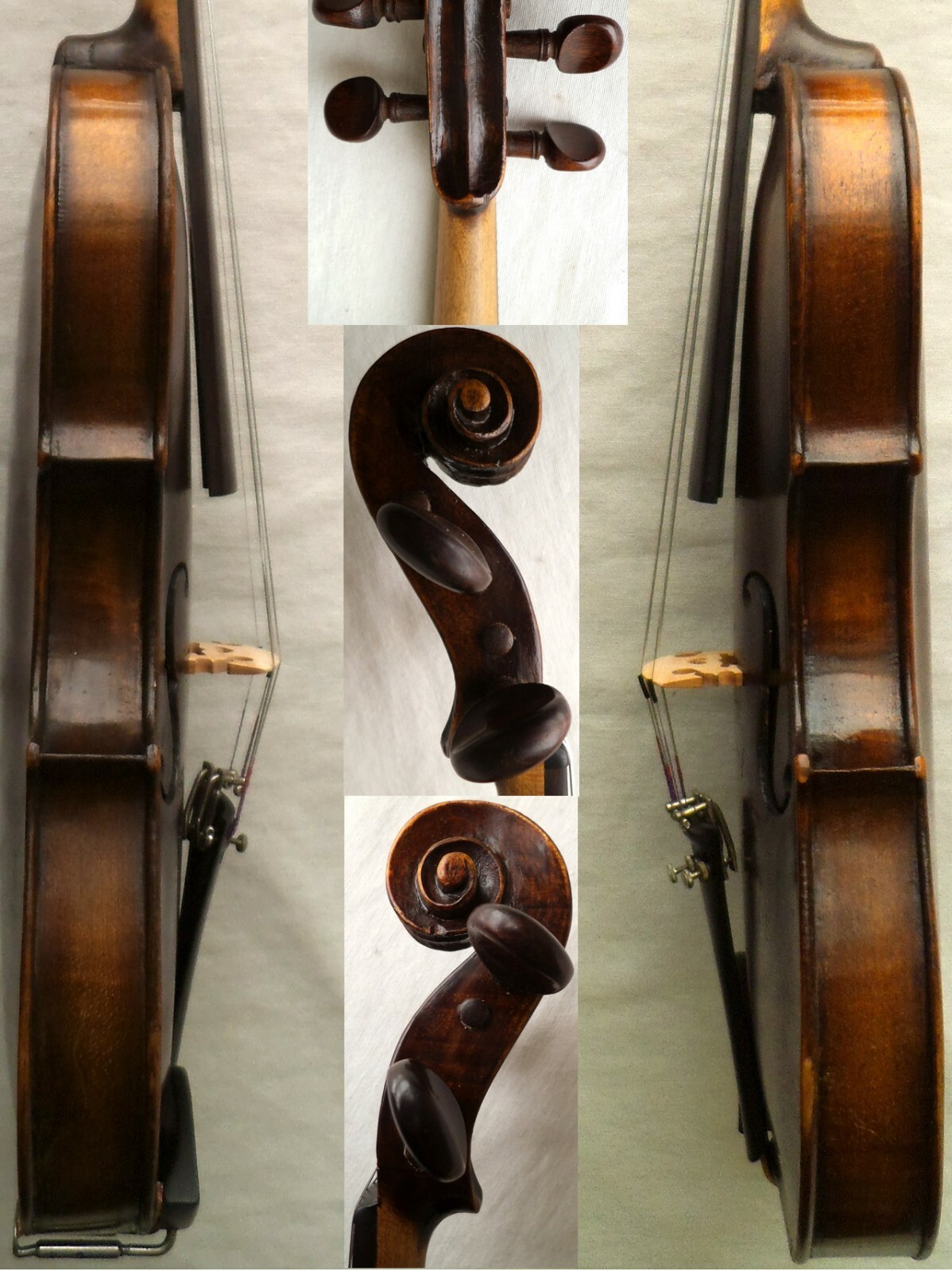 OLD GERMAN STAINER VIOLIN H. DOELLING jr - VIDEO - ANTIQUE バイオリン ...