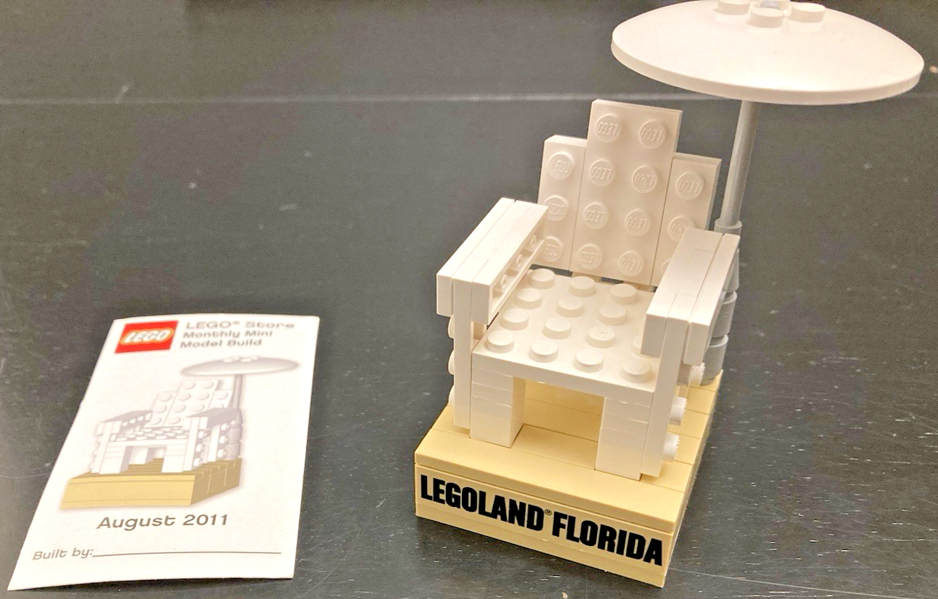 Lego Store Monthly Mini Model Lifeguard Chair August 2011 | eBay