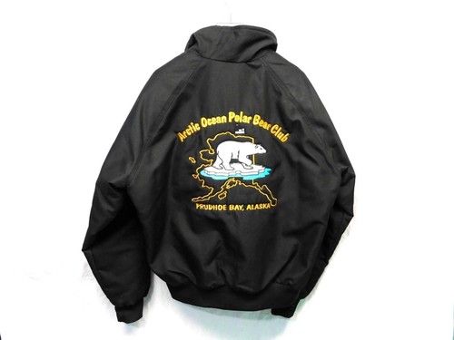 Vintage M Prudhoe Bay Alaska Arctic Ocean Swim Club Polar Bear Jacket ...