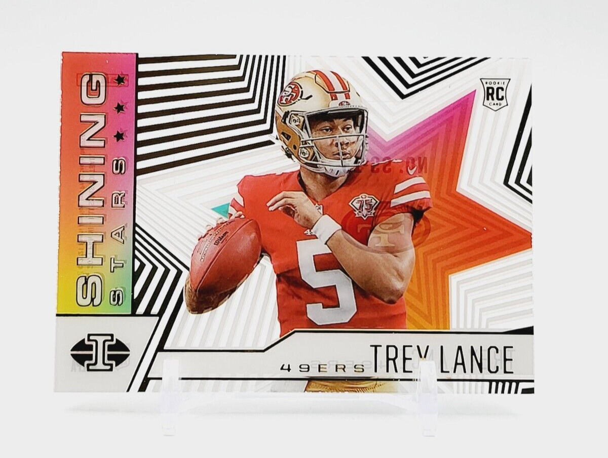 Trey Lance ROOKIE CARD "Shining Stars" 2021 Panini Illusions #SS-13 SF ...
