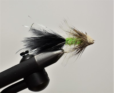 2 Flies, Size 10, Bow River Bugger Blk & Chart. Streamer Streamers Fly ...