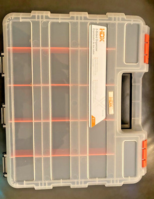 HDX 34-Compartment Double Sided Organizer with Impact Black/Orange | eBay