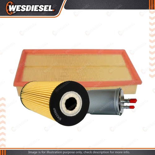 Wesfil Oil Air Fuel Filter Service Kit fits Ssangyong Rexton RX270 Y220 ...