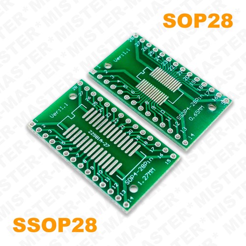 ADATTATORE BASETTA PCB SOP4-28 A DIP-28 PER CIRCUITO INTEGRATO- 4 PEZZI | eBay