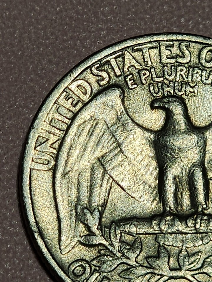 1965 Washington Quarter - No Mint Mark- Rim Letters, Filled A Errors-US ...