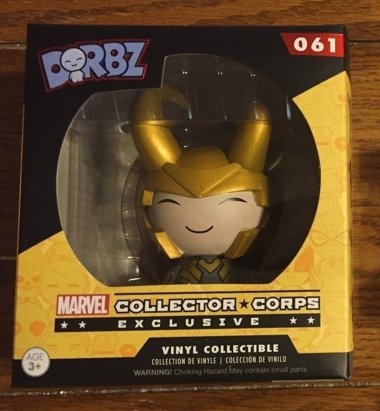 MARVELS LOKI DORBZ COLLECTORS CORPS DORBZ EXCLUSIVE VINYL FIGURE RARE ...
