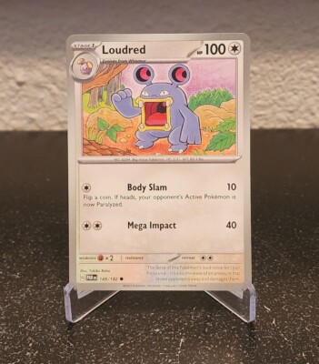 POKEMON Trading Card stage 1 Loudred HP100 149/182 2023 | eBay