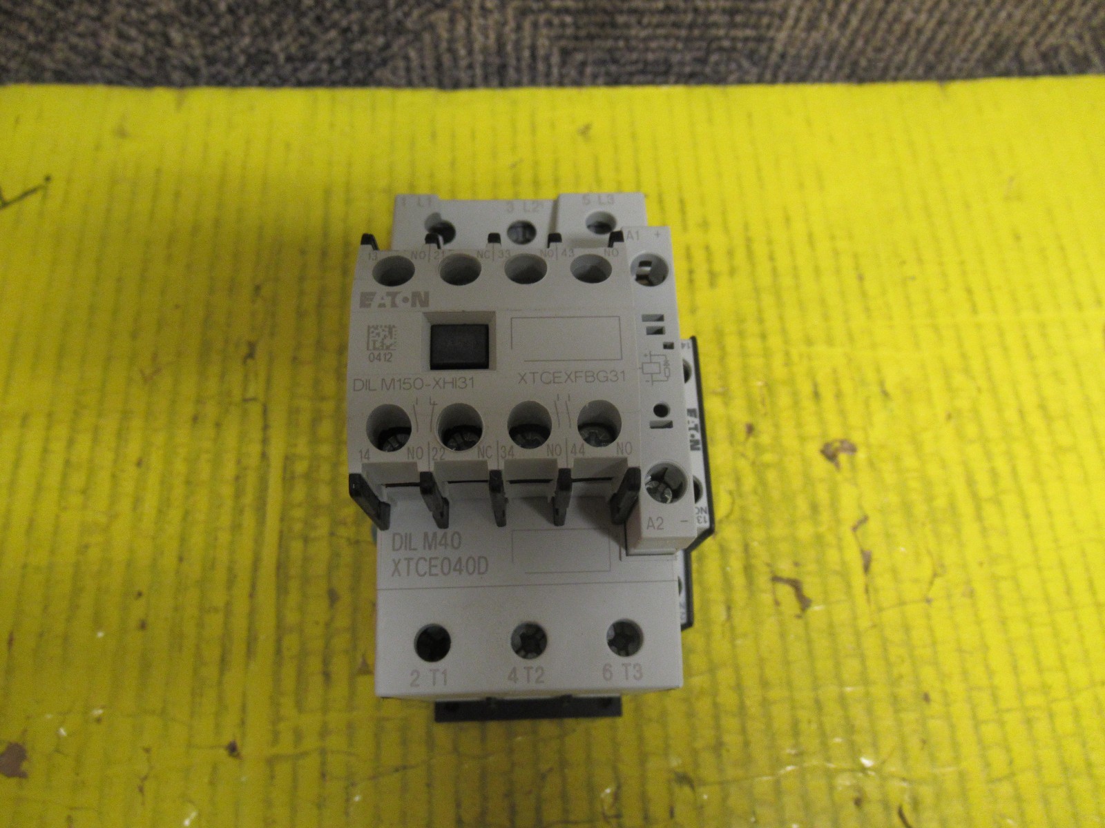 EATON CONTACTOR DIL M40 XTCE040D 24-27V COIL w/ DILM150-XHI31 ...