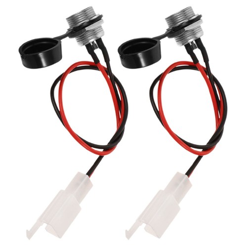 2 Pcs Motorcycle Charging Connector Charger Port with Wires Ebike ...