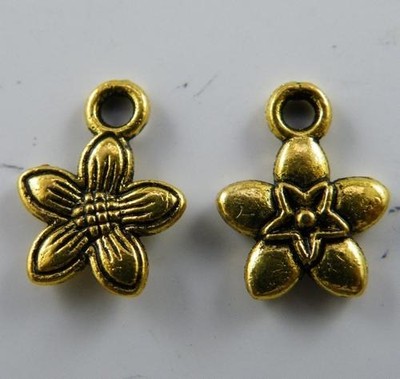 250pcs Gold Color Nice Flower Charms Pendants Jewelry DIY 17059-2 | eBay