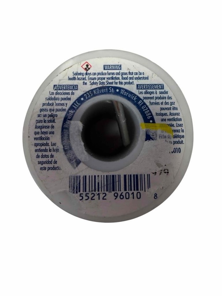 NEW Lucas Milhaupt Silvabrite 6 Lead Free Solder Roll 1lb 1/8" 6% ...