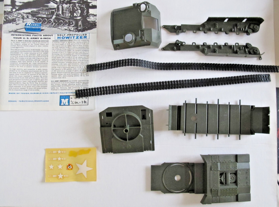 8 Inch Self-Propelled Howitzer Renwal Models / SSP Revell/Renwal N° 85 ...