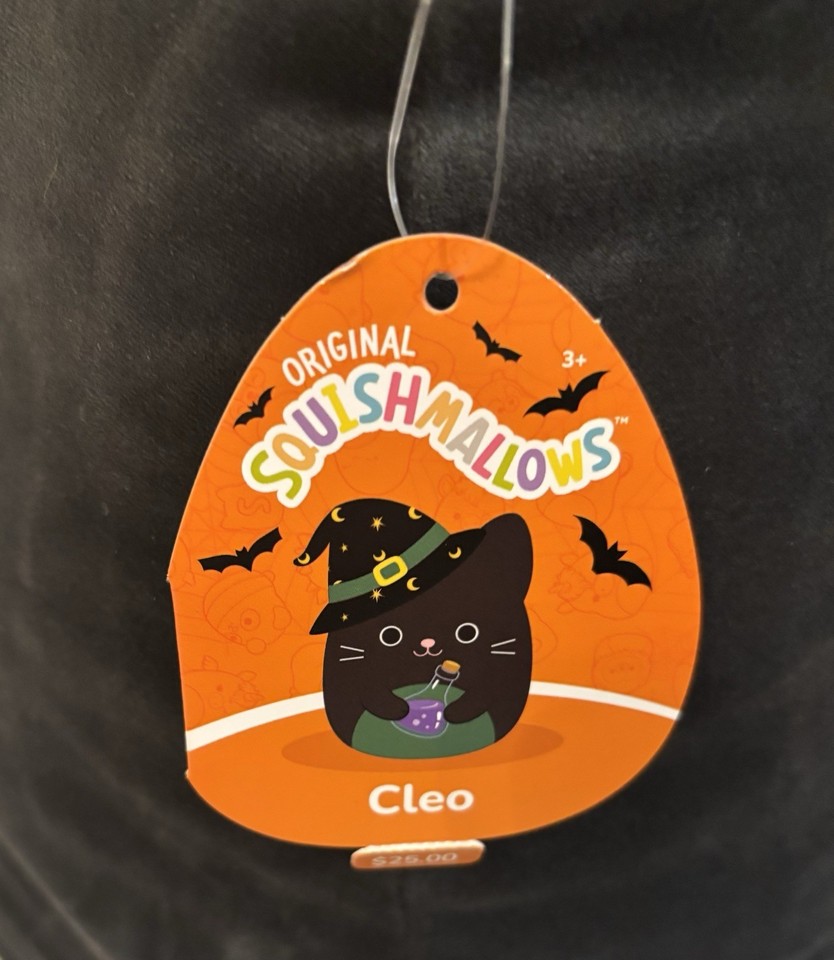 SQUISHMALLOWS Halloween CLEO the Cat WITCH Plush Stuffed Animal 16 ...