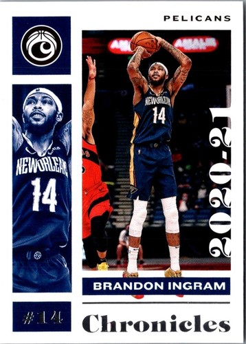 2020 Panini Chronicles Brandon Ingram #21 New Orleans Pelicans ...