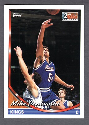 1993-94 TOPPS MIKE PEPLOWSKI ROOKIE CARD #314 **NM-MT** SACRAMENTO ...