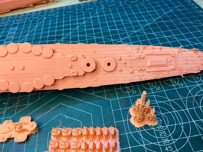 3D Printed 1/700 Italian Navy Heavy Cruiser Venice Class Unpainted ...