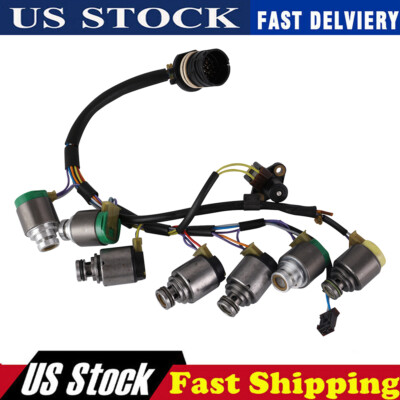 7PCS ZF 5HP19 ZF5HP24 Transmission Solenoid Valve Kit For BMW AUDI A6 ...