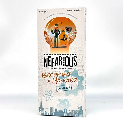 Nefarious The Mad Scientist Game Becoming a Monster Expansion - NEW Sealed | eBay