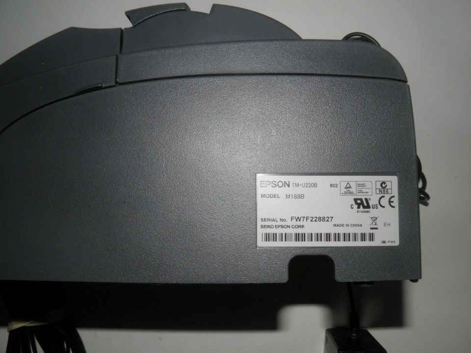MICROS EPSON TM-U220B M188B Dot Matrix POS Receipt Printer Ethernet w ...